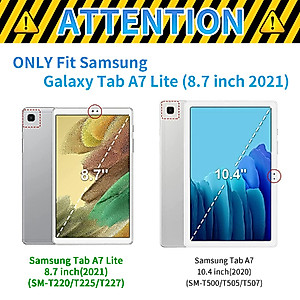 Case for Galaxy Tab S7 FE 5G/S8 Plus/S7 Plus 12.4" Tablet PU Leather Slim Lightweight Cover with Auto Wake/Sleep Case for Samsung Tab S7 FE 2021/S8+ 2022/S7+ 2020,Mountain Abstract Watercolor Art