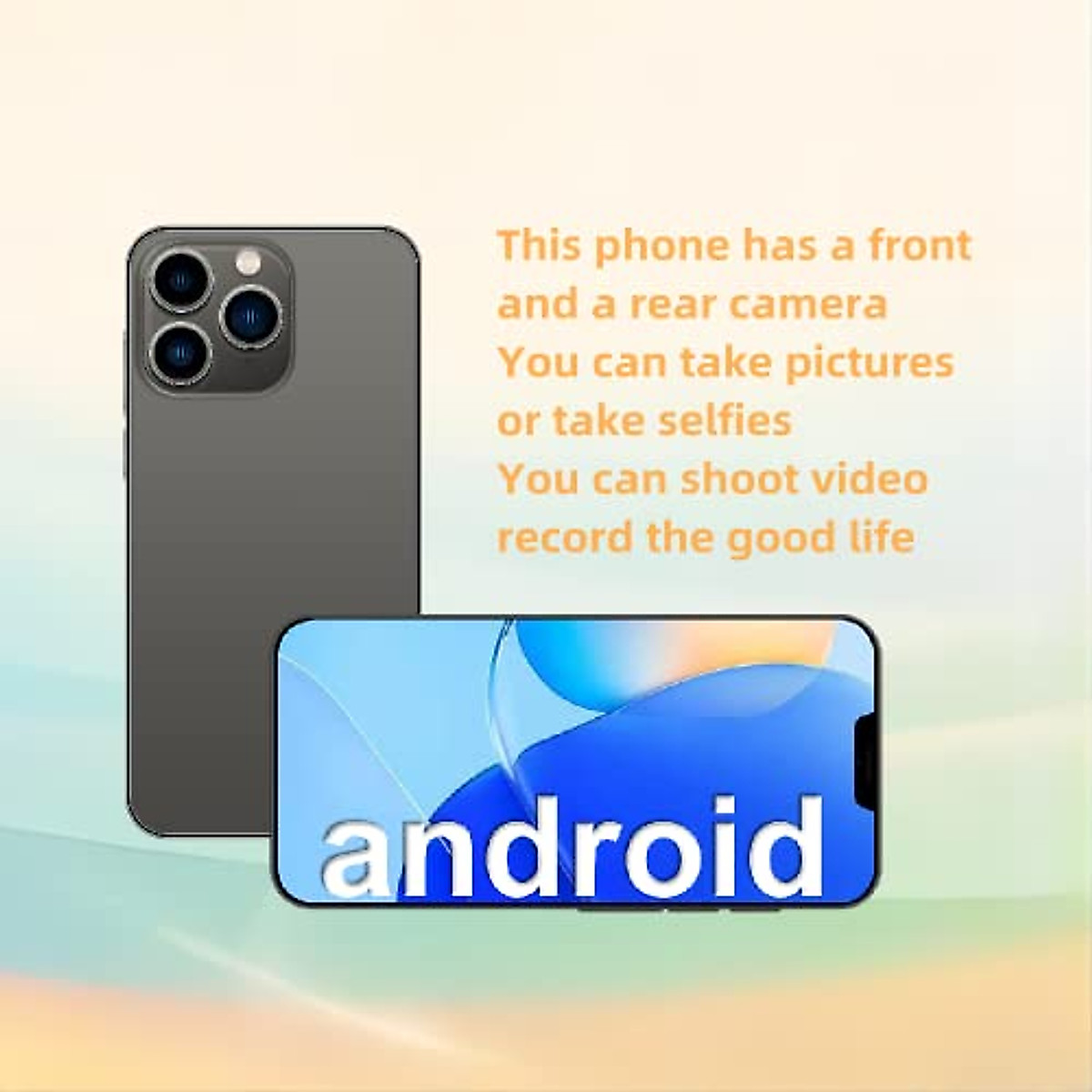 EVRIO Unlocked Phone，s88u，Android Smartphone ，Dual SIM Card，1GB RAM ，16GB ROM，Only Supports Dual SIM Card Frequency Band of 3GWCDMA ：850/2100MHZ，6.11 inch Screen9(Blue)