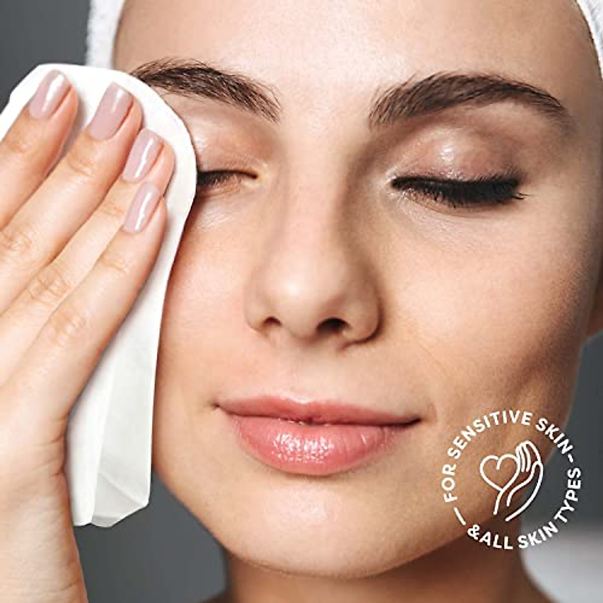 Rawganic Anti-aging Hydrating Facial wipes, Fragrance-free Biodegradable Organic Cotton Wipes with Pomegranate and Aloe Vera (set of 4)