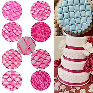 meizhouer 9pcs/set Embosser Fondant Cake Baking Sugarcraft Decorating Mold Cookie Tools Mold Home Kitchen Accessories