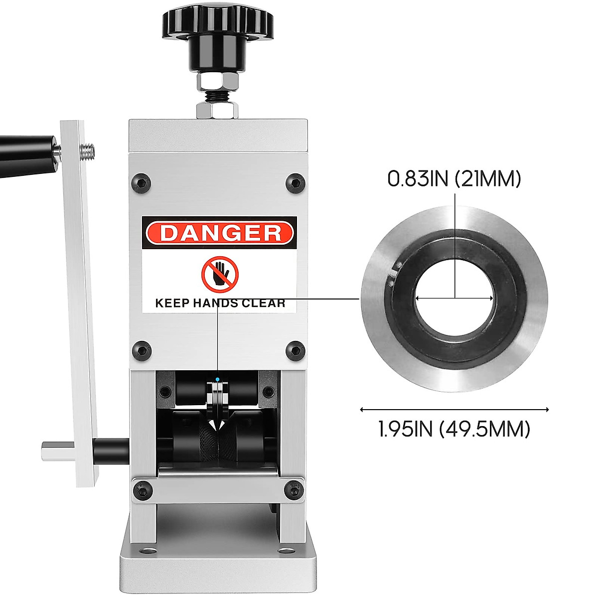 GYZJ Wire Stripper Machine Manual Drill Powered 0.06-0.98 in (1.5-25 mm) for Scrap Cable Copper Recycling Hand Crank Wire Stripping Machines Tool Maquina Para Pelar Cables de Cobre