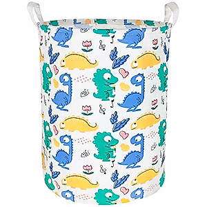 ASKETAM Baby Laundry Hamper, Cartoon Dinosaur, Durable, Large Capacity, Lightweight, Portable, Waterproof