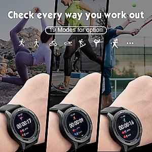 QinsanJSC Water Resistant Military Watch for Mens Smart Watch for Android Phones Sports Smart Watch(dail and Text) Fitness Watch for Men with Voice Control, Activity Tracker for BT, SaO2,HR,BP