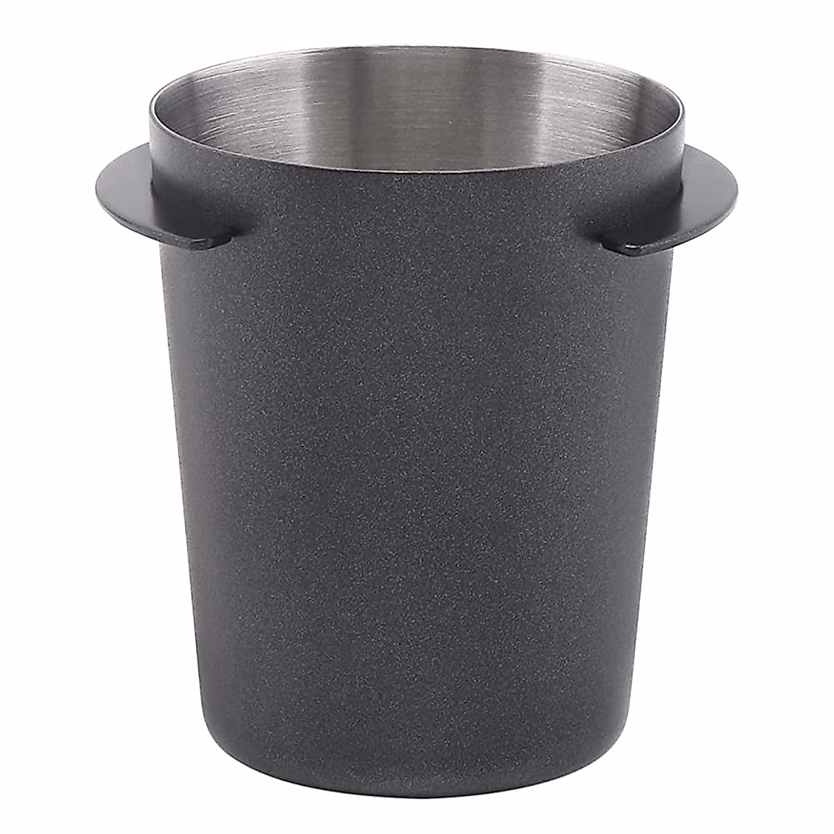 1 Piece Coffee Dosing Cup Coffee Powder Dosing Cup Coffee Sniffing Mug Stainless Steel Coffee Dosing Cup Coffee Machine Coffee Powder Feeder Part(Black, 51mm)