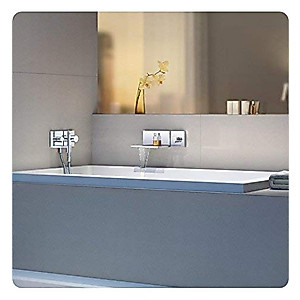 AXOR Tub Spout Trim 10" x 5" Luxury 9-inch Modern Tub Spout in chrome, 10942001