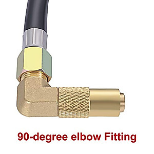 Elaeagnus 6 Feet Propane Adapter Hose with Regulator to Quick Connect for 17"/22" Blackstone Tabletop Camper Grill,Propane Accessories and Replacement Parts for 17"/22" Blackstone Griddle (6 Feet)