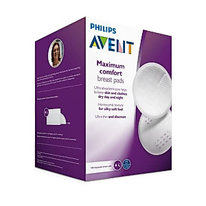 Philips AVENT, Disposable Breast Pads, White, 100 Count, SCF254/13