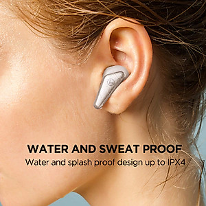 Libratone Track Air True Wireless Earbuds Stylish Design Great Sound,Noise Isolation Earphones, Sweat-Resistant for Workout, Ultral-Light Small, Long Battery Life White