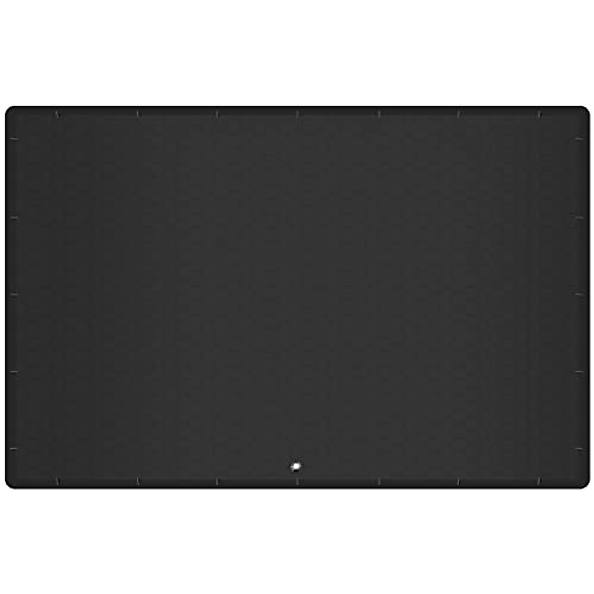 Sanbege Under Sink Mat Liner 34" x 22", Kitchen Cabinet Protector Tray with Drain Hole, Multipurpose Silicone Waterproof Mat for 36" Cabinet or Crafting, Pet Bowls, Floor Organization (Black)