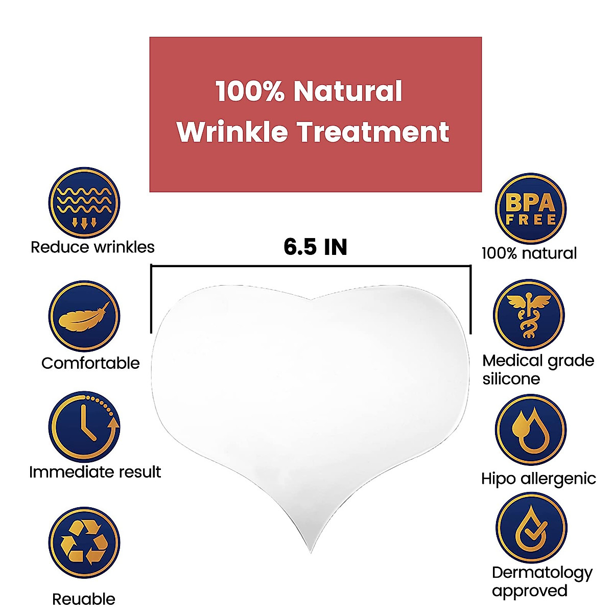 Upgrade Chest Wrinkle Pads – Decollete Anti Wrinkle Chest Neck Pads - Set of 2 Silicone Chest Pad and 1 Anti Wrinkle Neck Pad - Reusable and Washable Wrinkle Patches for Wrinkles Treatment