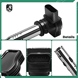 YHTAUTO Set of 4 Ignition Coil Packs Replacement for Audi A3 2006-2013, A4 2005-2016, A5 2010-2014, Q5 RS5 TT Quattro, Volkswagen Beetle Golf Jetta, Passat Eos GTI, Replace C1627