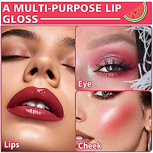 XINGXYUEL 4PCS Lip Tint Stain Set Velvet Lip Stain Lip Gloss Lip and Cheek Tint Non Sticky Tinted Lip Gloss Long Lasting Liquid Lipstick Set