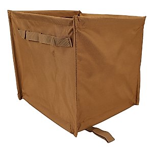 Arborist Throw Line Storage Cube, 33L Large Capacity Easy Throwline Folding Cube, Outdoor Foldable Oxford Cloth Trash Can, Tree Climbing Gear Throwline Box for Camping (Khaki)