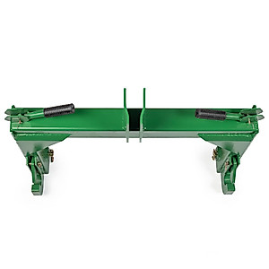 Titan Attachments Green 3 Point Quick Hitch Adaptor to Category 1 Tractors, 3000 LB Lifting Capacity, 27.5" Between Lower Arms, 14.5" ~17.5" Level Adjustment
