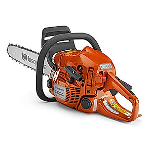Husqvarna 450 Rancher Gas Chainsaw, 50.2-cc 3.2-HP, 2-Cycle X-Torq Engine, 18 Inch Chainsaw with Automatic Oiler, For Tree Pruning, Yard Cleanups and Firewood Cutting