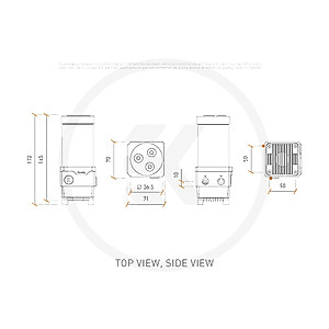 EKWB EK-Quantum Kinetic TBE 160 DDC PWM Pump-Reservoir Combo, Digital RGB, Acetal