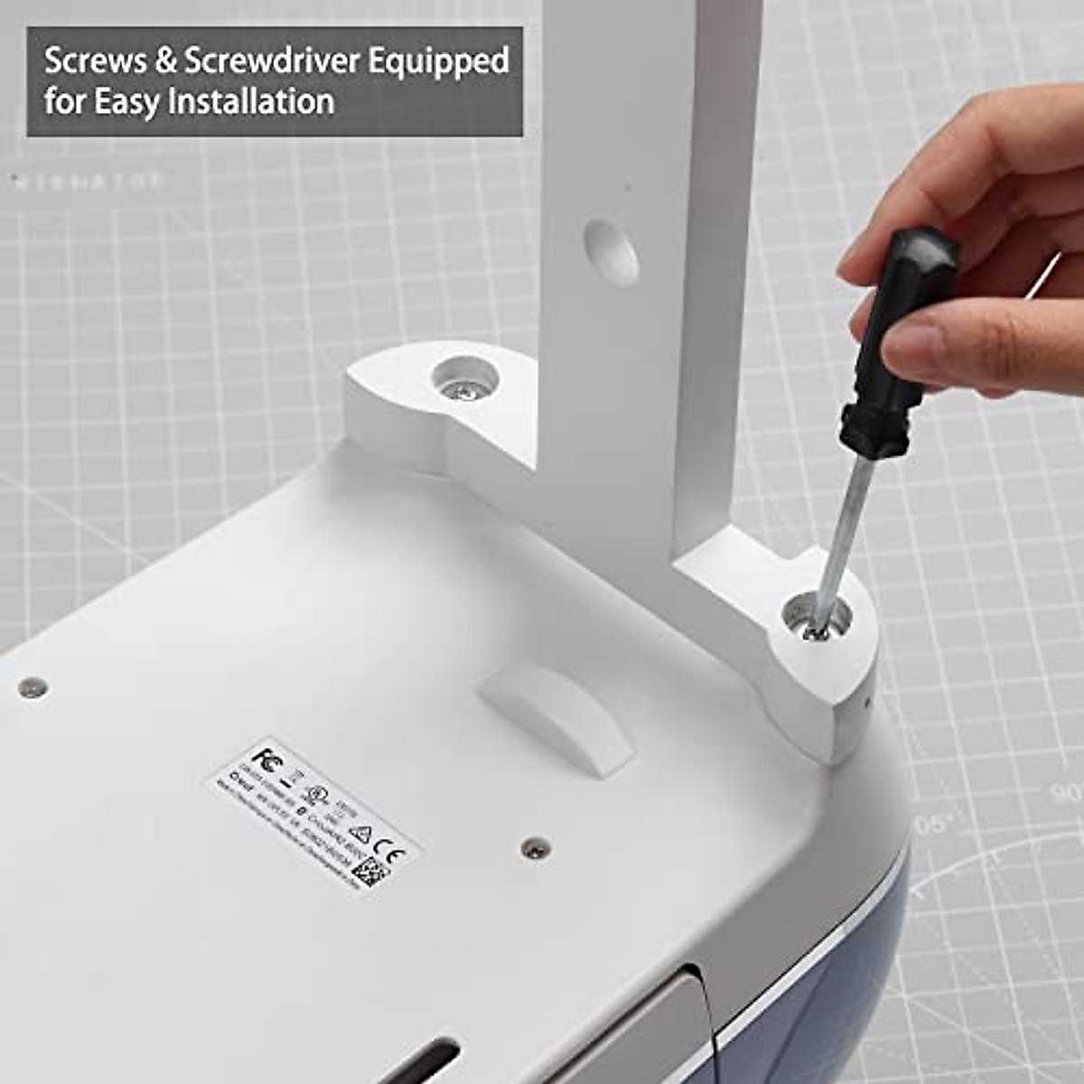 Stand Legs for Cricut Explore Air 2, Space Saving Shelf for Cricut Machine, Suitable for Cricut Organization and Storage, with Roll Holder Hole and Hooks for Cricut Tools (1 Pair, Not for Cricut Maker 1 or 3)
