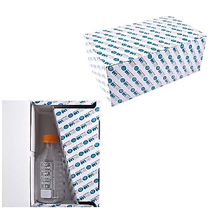 ISOLAB USA – Round Media Storage Bottle, 1000ml, with GL 45 Screw Cap, Borosilicate 3.3 Glass, Pack of 2