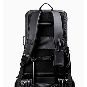 SKYBORNE Smart-Pack PLUS+ Travel backpack with anti-theft padded laptop compartment with modular detachable DOPP Kitt & built-in USB charging