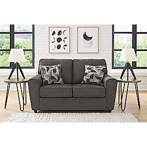 Signature Design by Ashley Cascilla Casual Loveseat, Dark Gray