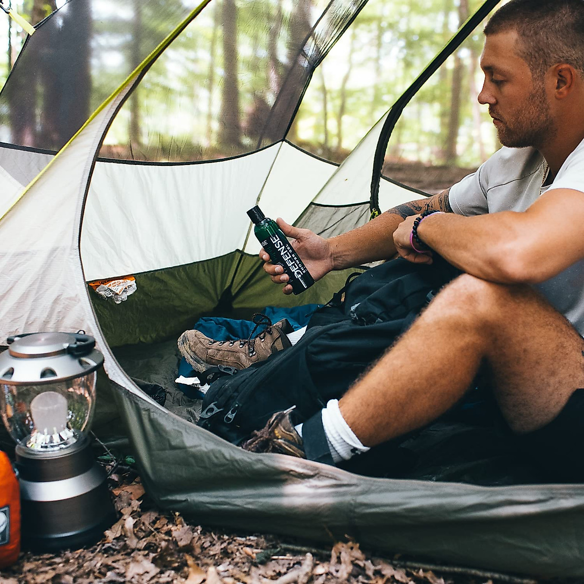 Defense Soap Organic Peppermint Body Wash | All Natural Mint Shower Gel with Tea Tree Oil, Eucalyptus Oil. Wrestling Inspired, For All Mens & Womens Skin Types. 8 oz