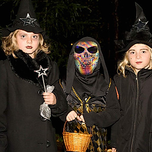 Flantor Motorcycle Goggle Skull Face Mask for Airsoft Paintball Motor Racing Polarized Lens