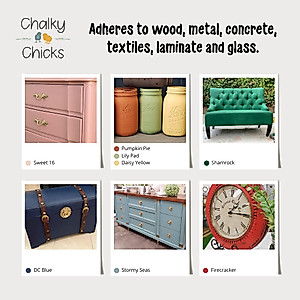 Chalky Chicks Chalk Paint - Chalk Paint for Furniture, Craft Paint, Cabinet Paint, Wood Paint, and Furniture Paint, Spray Paint-Ready for Home Decor - Starless Night (Black) 4 Fl Oz (Pack of 1)