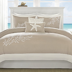 Harbor House Coastline Duvet Cover Set Cal King Khaki, King/California King,