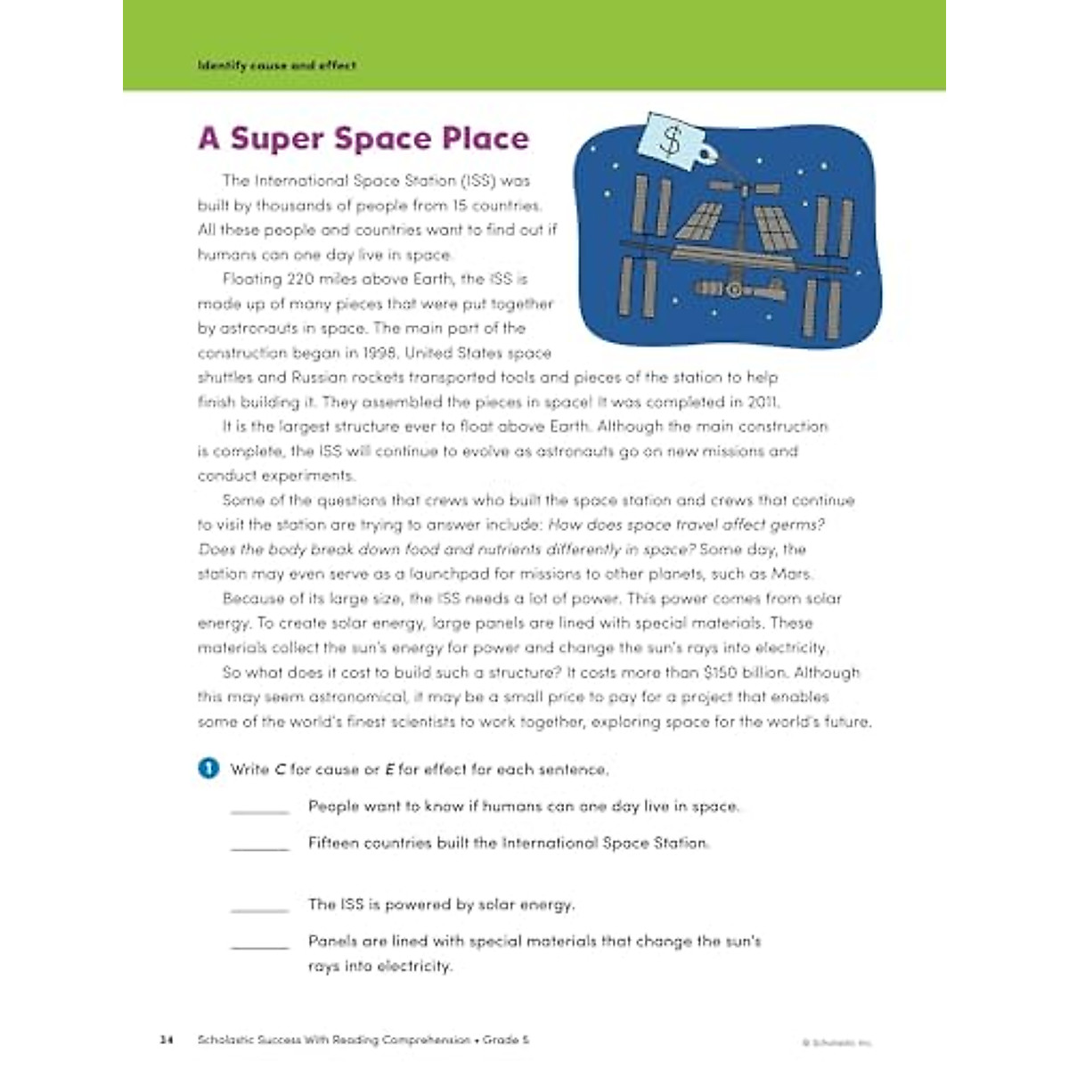 Scholastic Success with Reading Comprehension Grade 5 Workbook