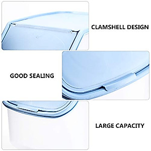 Cabilock Rice Storage Bin Cereal Containers Large Dispenser Food Storage Containers Kitchen Pantry Storage Containers for Sugar Flour and Baking Supplies Blue