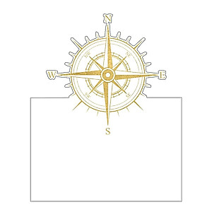 Caspari Weigh Anchor Die-Cut Place Cards - 8 Per Package