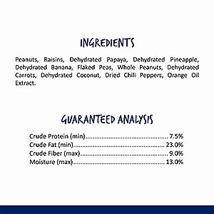 Vitakraft Fresh Super Fruit Cocktail - Tropical Parrot Fruit Blend - Parrot and Parakeet Treats Browns 1.25 Pound (Pack of 1)