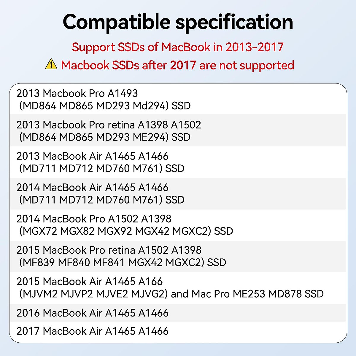 ACASIS USB C 3.2 SSD Enclosure for Apple Flash SSDs 12+16 PIN MacBook Pro,MacBook Air, Mac Pro, iMac from 2013 to 2017 Portable Storage Enclosure Compatible with M.2 Nvme SSD with Adapter