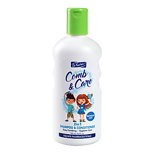 Dr. Fischer 2 in 1 Shampoo and Conditioner for Kids, Toddlers and Babies. Tear Free and Detangle Formula.