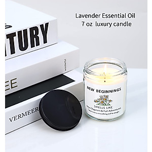 LESEN New Beginnings Box Gifts for Women,Daisy Mug and Candle Gifts Basket for New Job,Going Away,Farewell,Goodbye, Good Luck,Coworker Leaving,Break Up,Divorce Gifts