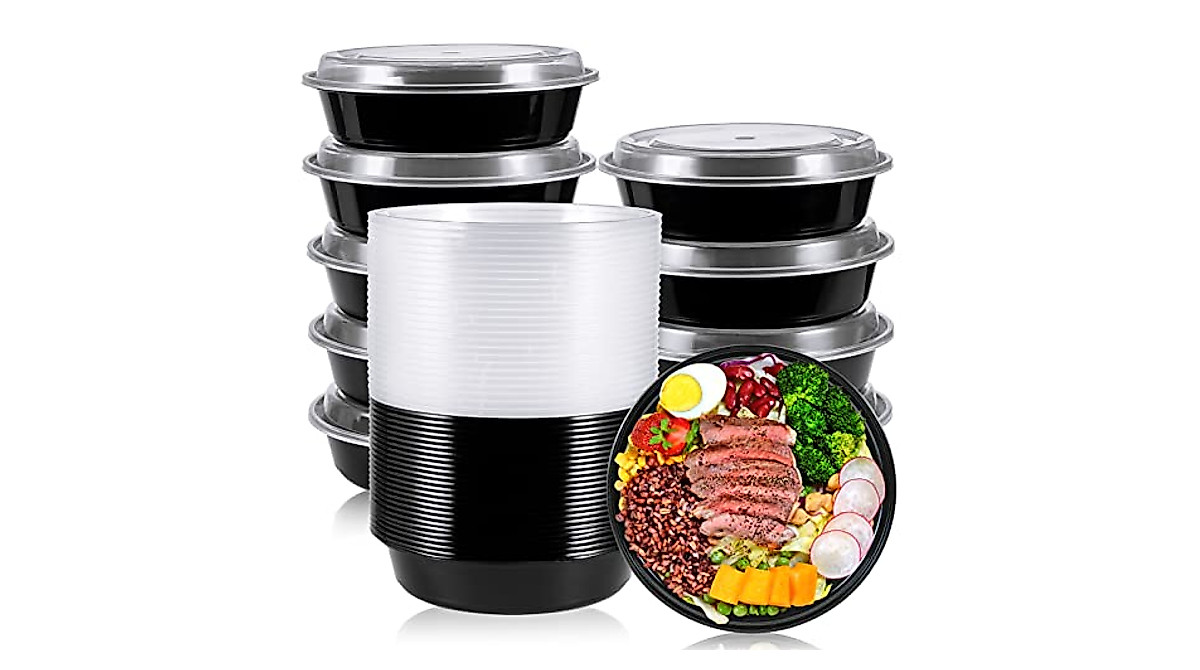 MUCHII 50 Pack Meal Prep Containers - Durable & Safe