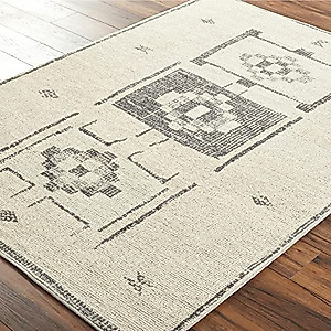 Livabliss x Becki Owens Solana Global Area Rug, 6'7" x 9', Taupe/Cream, (7' x 9')