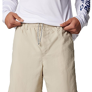 Columbia Men's Backcast III Water Short, Sun Protection and Quick Drying, Medium x 6" Inseam Fossil