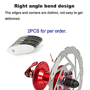 ONGHSD Bicycle Brake Pad Alignment Tool, 2PCS MTB Disc Brake Pad Adjusting Tool Bike Brake Rotor Pads Mounting Assistant Tools Adjust Spacer Mountain Bike Disk Repair Tool Cycling Accessories