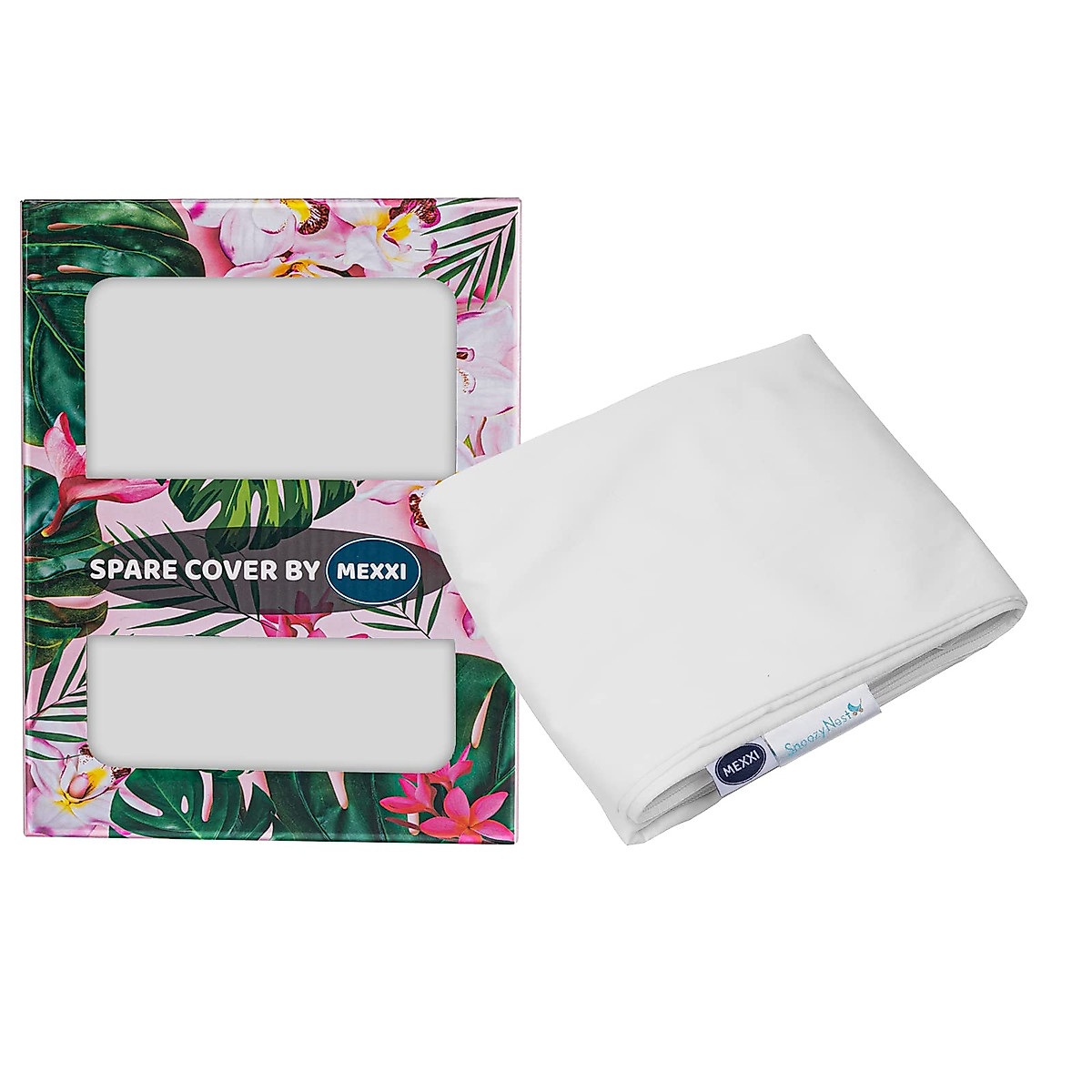 Baby Nest Cover for Dockatot Deluxe+ Docks | MEXXI 100% Hypoallergenic Cotton Newborn Lounger Cover | (Cover Only) (White)