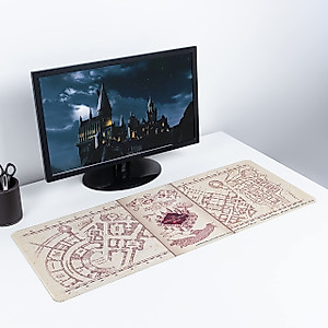 Paladone Harry Potter Marauders Map Large Gaming Mouse Pad for Desk Keyboard Mousepad Non-Slip