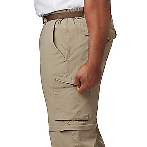 Columbia Mens Ridge Silver Ridge Convertible Pant, Tusk, 34W x 30L US