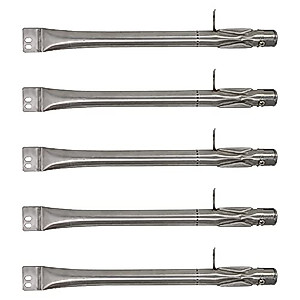 UpStart Components 5-Pack BBQ Gas Grill Tube Burner Replacement Parts for Brinkmann 810-3660-0 - Compatible Barbeque Stainless Steel Pipe Burners