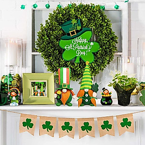 Anlass 2pcs St. Patricks Day Gnome Handmade Gnome Faceless Plush Doll, St Patricks Day Gifts for Him/her St Patricks Day Decor for Home and Garden (st Patrick gnome)