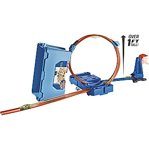 Hot Wheels Track Builder Multi Loop Box Ultimate Storage 10 Feet of Track, Connectors, Launcher, Diecast Car, Portable Ages 4 and Above