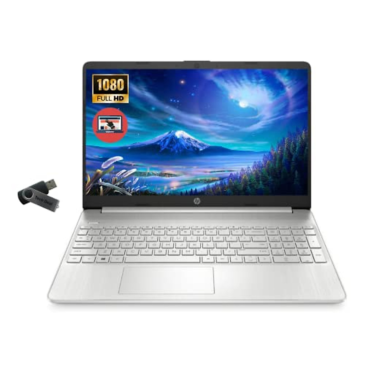 HP 15.6" FHD Touchscreen IPS Display Business Laptop, Intel Core i7-1165G7, Windows 11 Pro, 32GB RAM 512GB SSD, Webcam, WiFi, HDMI, Intel Iris Xe Graphics, Tech Deal USB