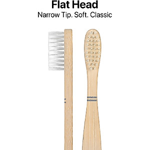 Sea Turtle Plant-Based Bristles, Bamboo Toothbrushes, Soft Natural Toothbrush for Kids (4 Pack)