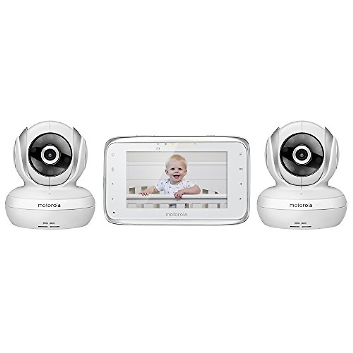 Motorola MBP38S-2 Digital Video Baby Monitor with 4.3-Inch Color LCD Screen and 2 Cameras with Remote Pan, Tilt and Zoom