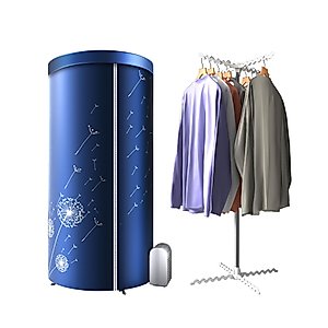 KASYDoFF Portable Dryer, 46Inch -1000W Portable Clothes Dryer, Travel Portable Dryer Machine for Clothes with Timer, Mini Dryer for Apartment, Home, RVs