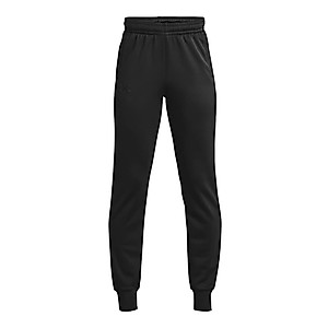 Under Armour Boys ArmourFleece Jogger, (001) Black / / Black, Youth Medium